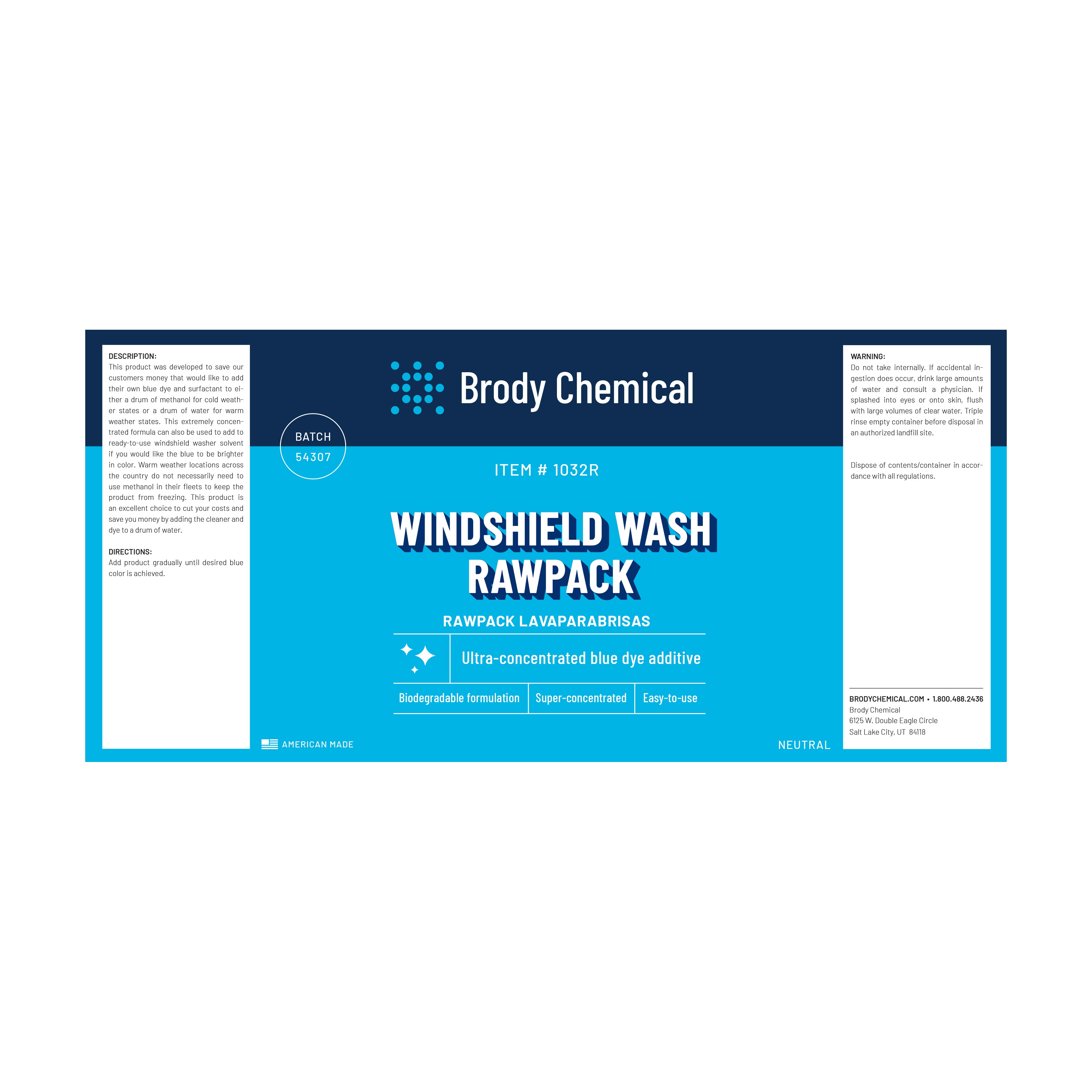 WINDSHIELD WASH RAWPACK – Brody Chemical