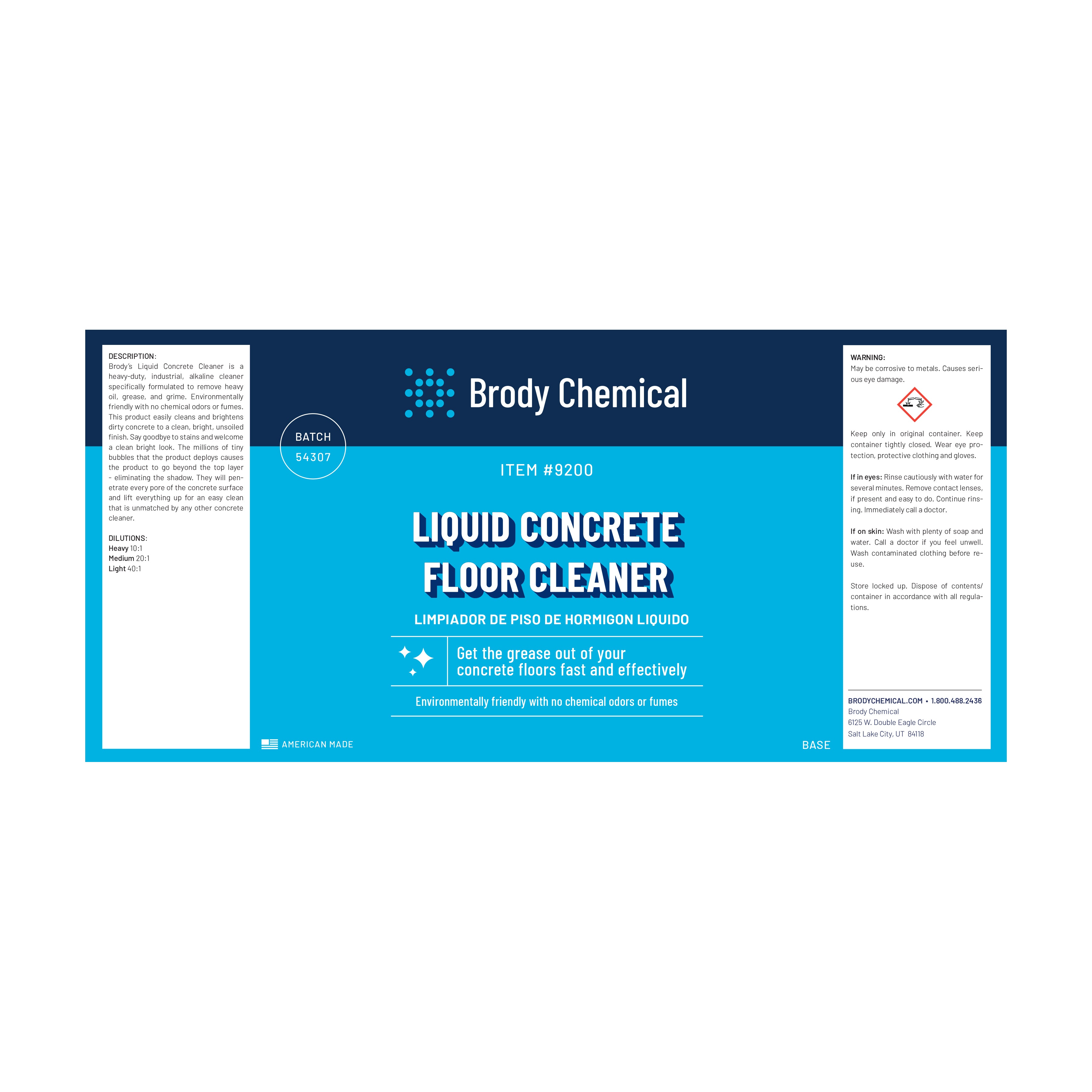 LIQUID CONCRETE FLOOR CLEANER – Brody Chemical