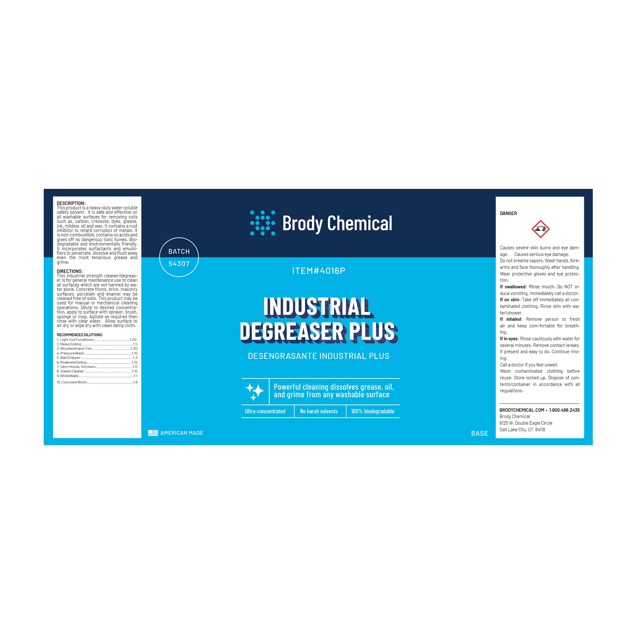 Industrial Degreaser Plus – Brody Chemical