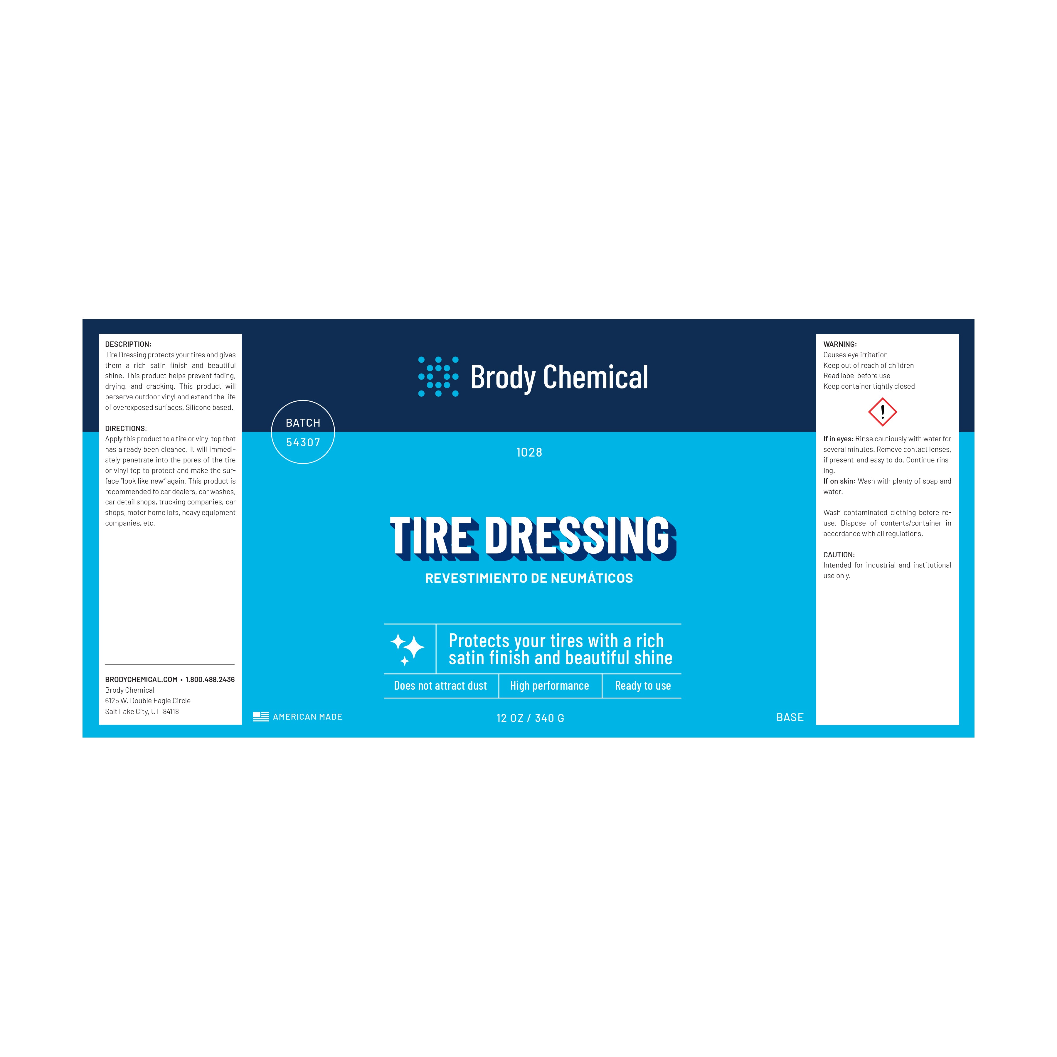 Tire Dressing - Restores and protects tires – Brody Chemical
