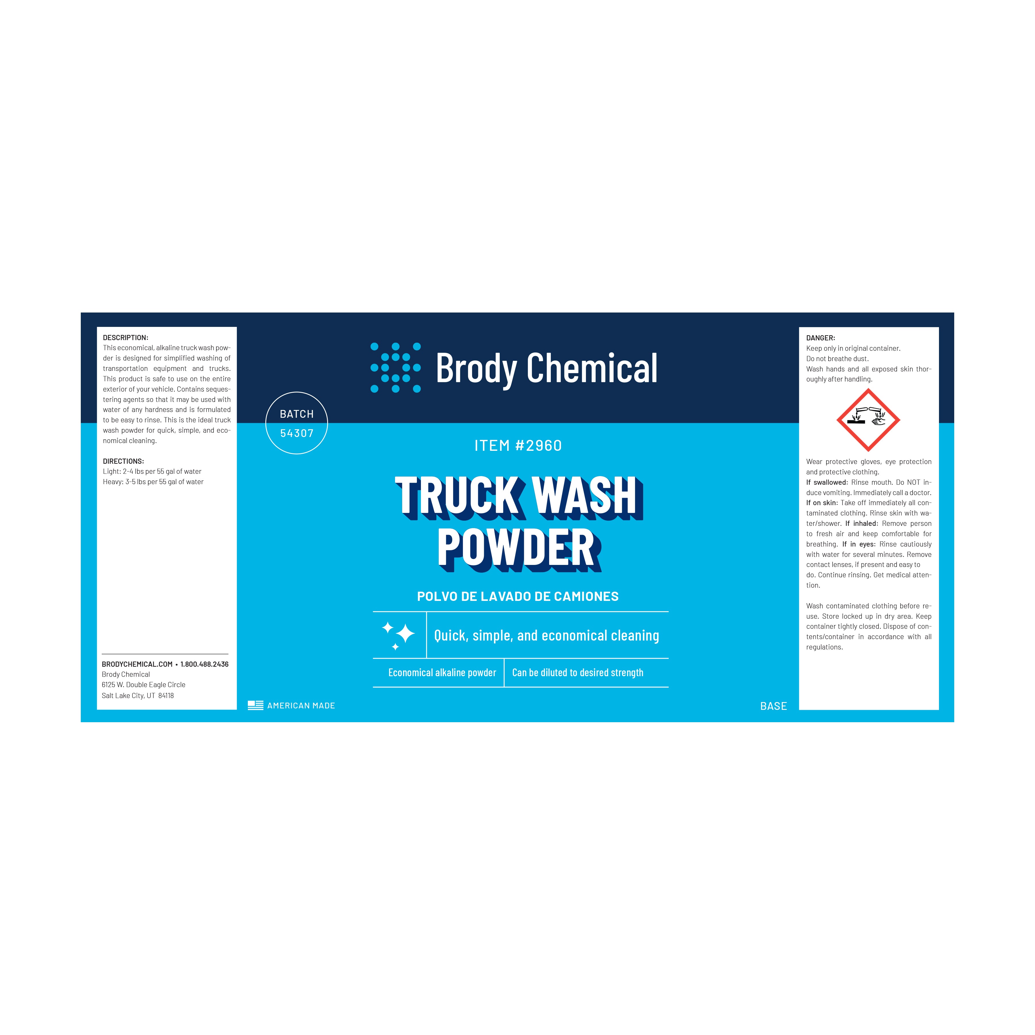 TRUCK WASH POWDER – Brody Chemical